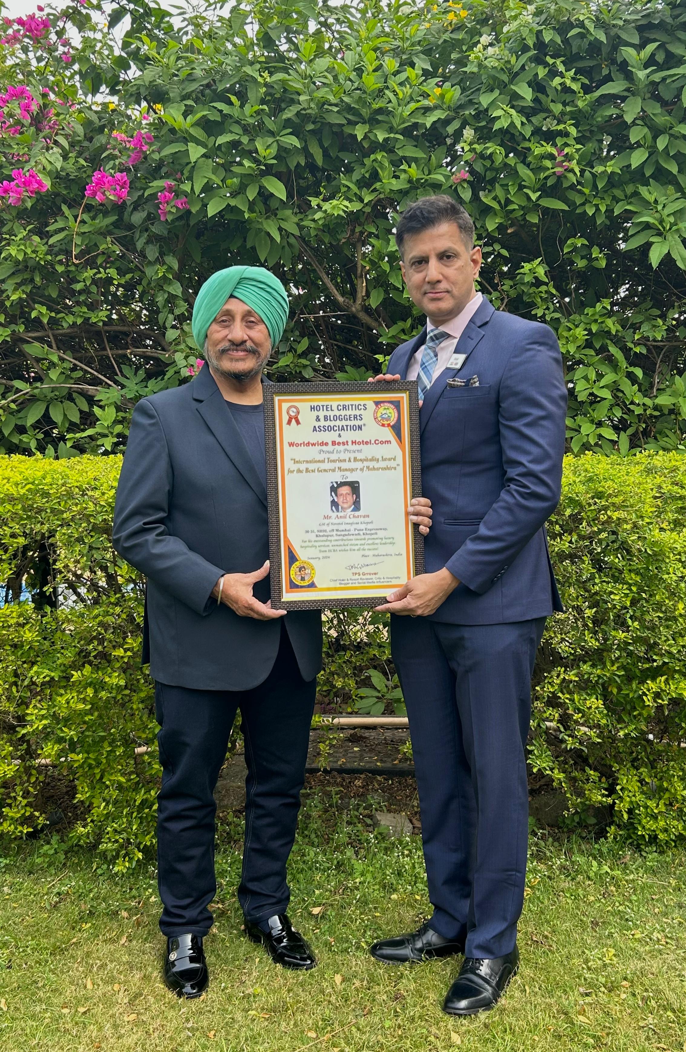 Mr. Anil Chavan , GM of Novotel Imagicaa Khopoli, Maharashtra. – World ...